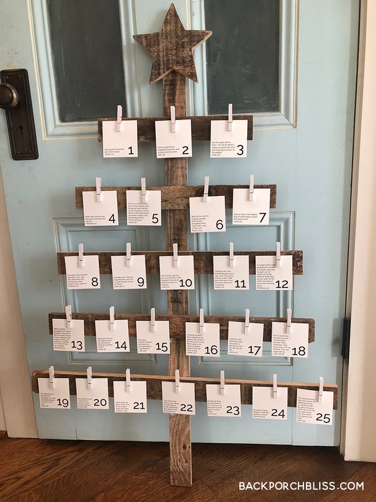 Sawdust Saturday: Simple Advent Tree - Back Porch Bliss